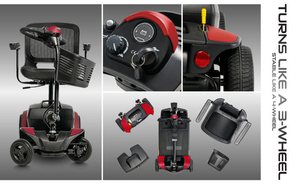 Pride - Go Go Elite Traveller 2 -4 Wheel Mobility Scooter - HCPCS Code ...