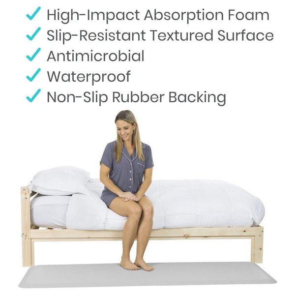 Vive - Fall Mat - Reduces Injury Risk - Beige or Gray - Mobility Mart Plus